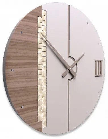 Designové hodiny 10-213 CalleaDesign Tristan Swarovski 60cm (více variant dýhy) Dýha wenge - 89