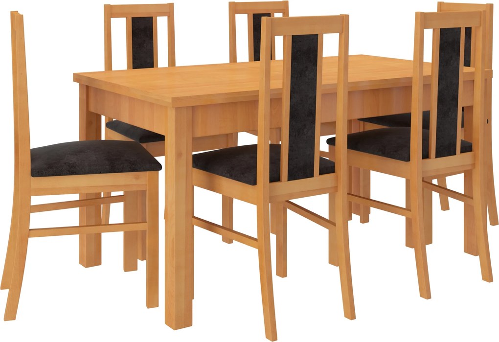 ADRK Furniture Sada stolu s židlemi RODOS 52 SE-ROD-52-A-B088