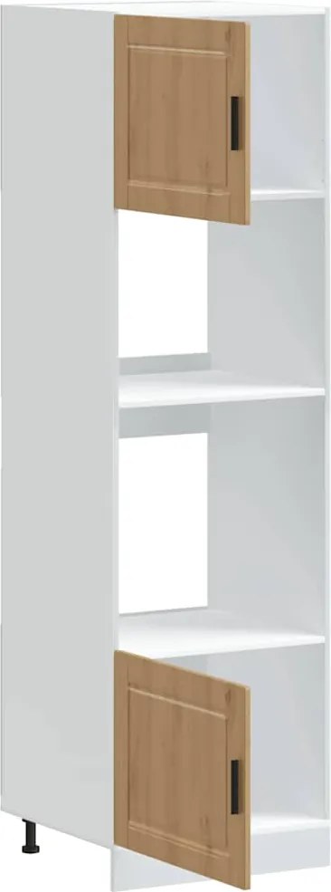 Skříňky na troubu 2 ks "Porto" dub artisan kompozitní dřevo 3315060
