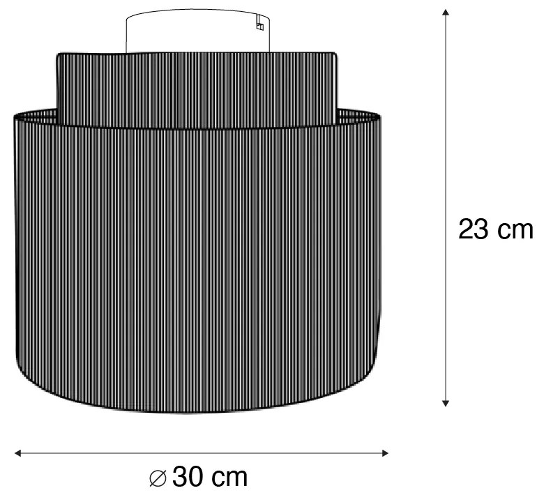 Japandi stropní svítidlo hnědé s lanem - Smille