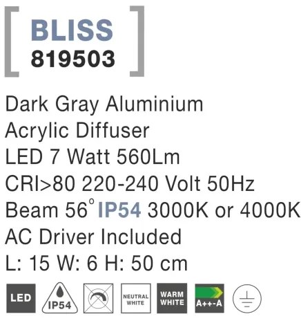 Venkovní LED lampa Bliss