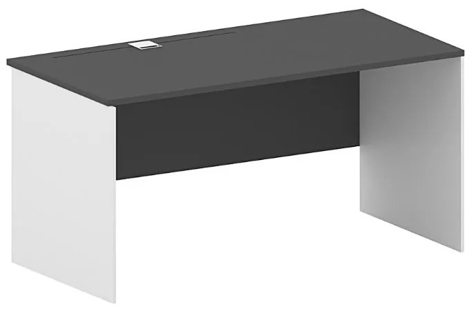 B2B Partner Kancelářský psací stůl FUTURE do paravanu, 1700 x 800 mm, bílá/grafitová