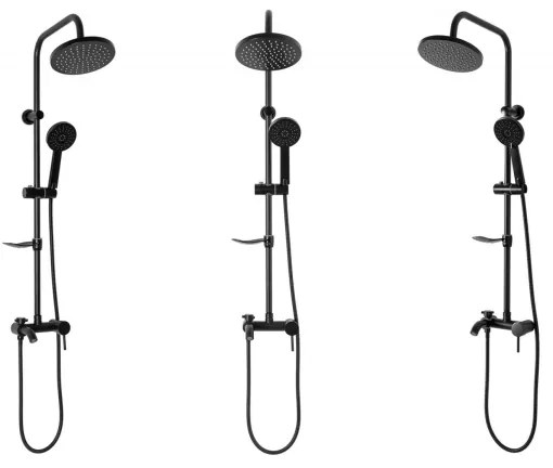 REA-P7005 - Sprchová sada LUIS matná černá