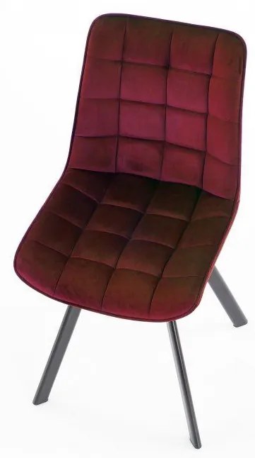 LuxuryForm Jídelní židle ORLEN VELUR - vínová