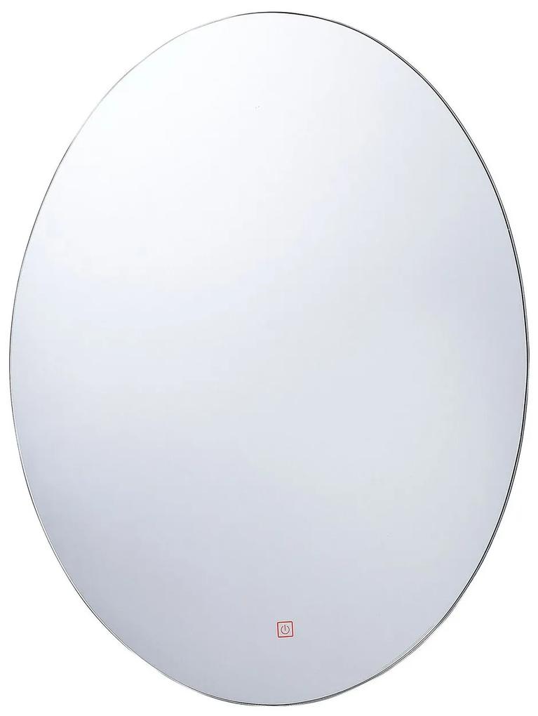Koupelnové zrcadlo s LED osvětlením oválne 60 x 80 cm MAZILLE