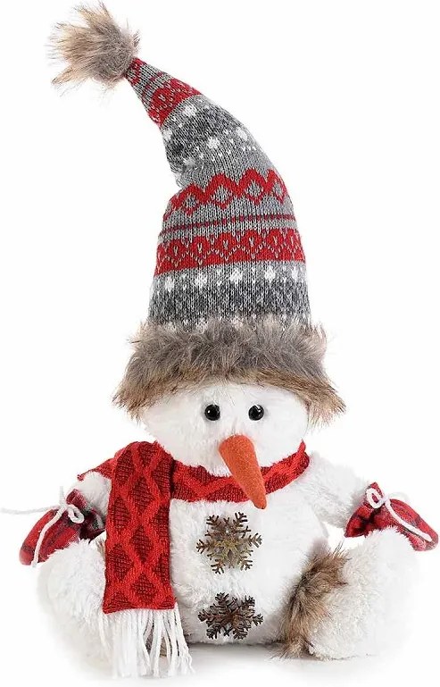 Sněhulák s čepicí 41 cm