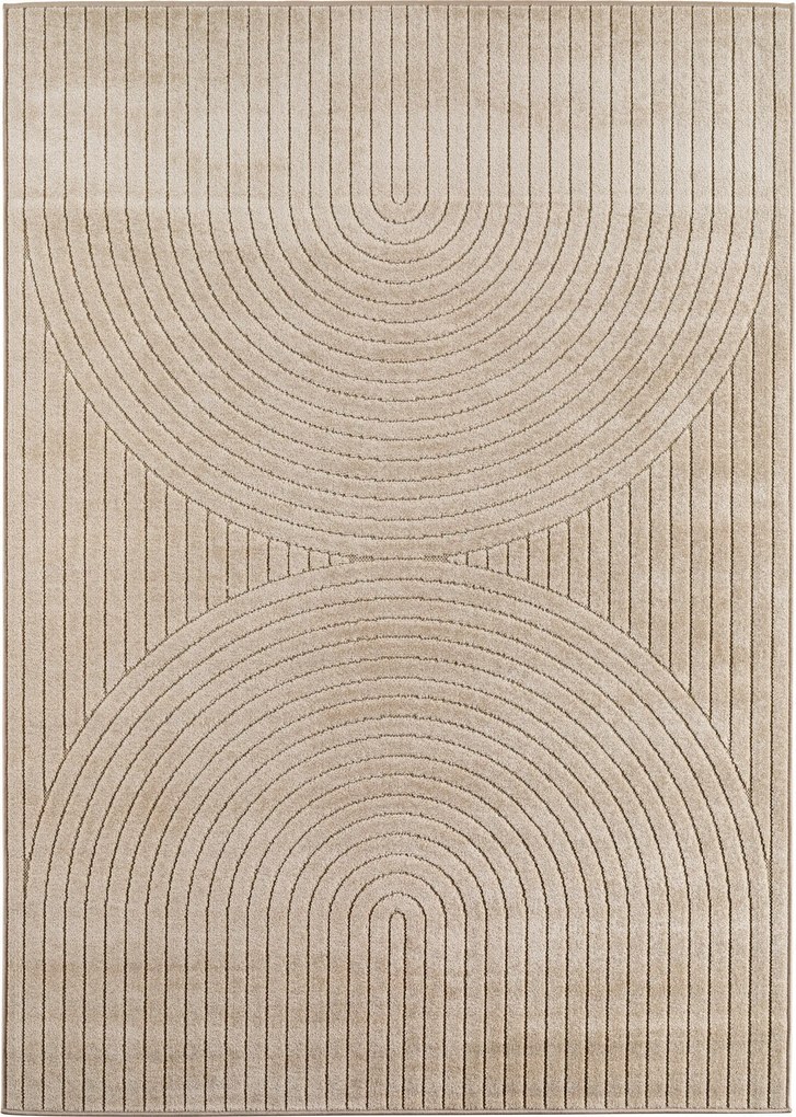 Ayyildiz, Běhoun Nova 1201 beige - na ven i na doma, 80x250, béžová, chodba / předsíň