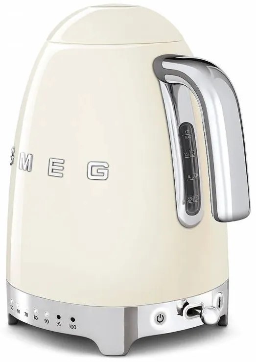 Rychlovarná konvice Smeg 50´s Retro Style s regulací teploty, krémová