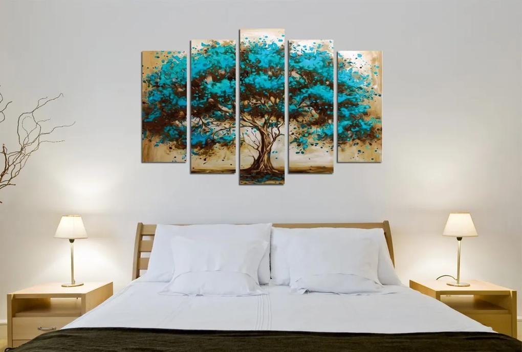 Vícedílný obraz BLUE TREE 105x70 cm