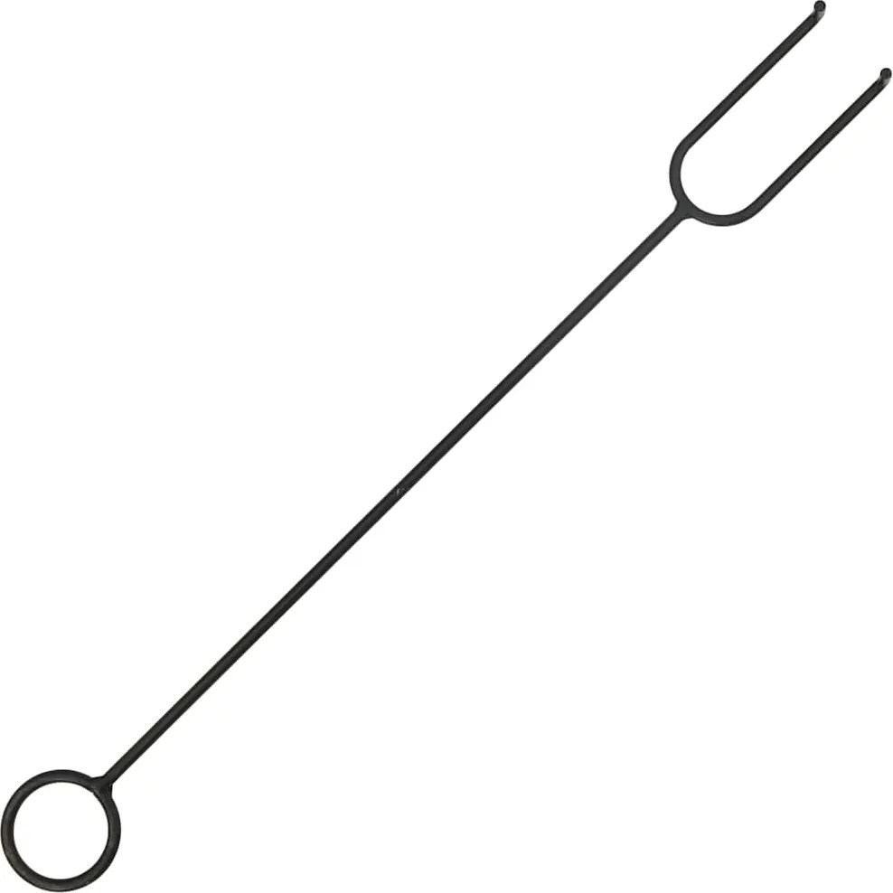 Rustikální přenosné ohniště s pohrabáčem 76 cm XXL ocel 311885
