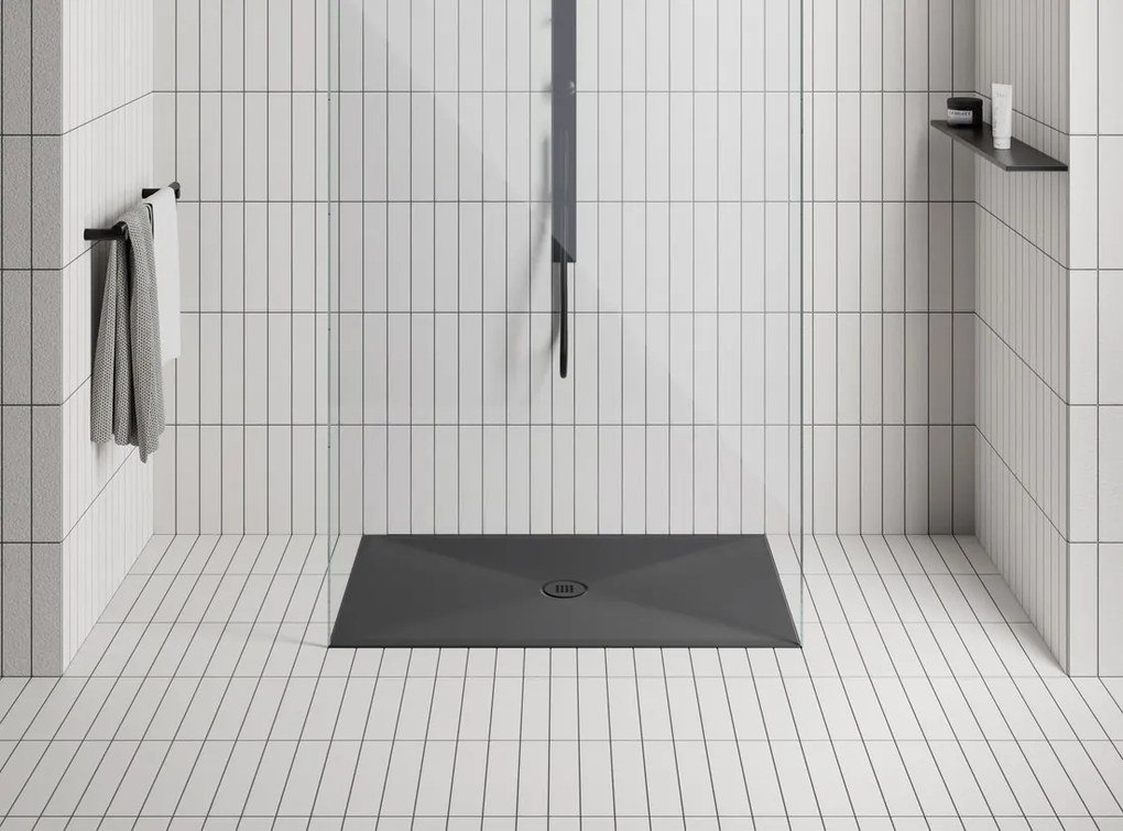 GSI GSI, Keramická sprchová vanička, čtverec 90x90x4cm, bílá ExtraGlaze, 47090911