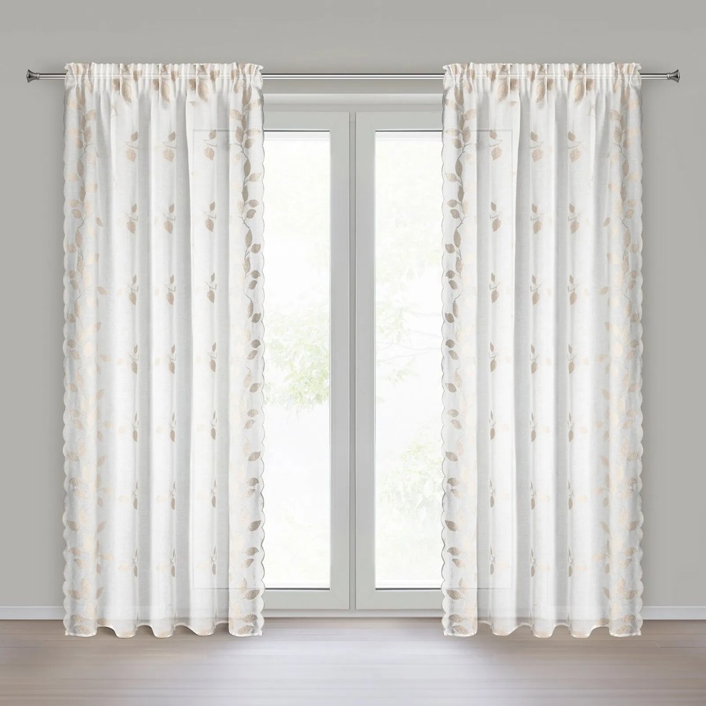 ZÁCLONA NA PÁSCE ARIELA 140X270 CM LISTY
