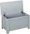 HOMCOM úložný box 90 l s víkem Všestranný box s bezpečnostními panty 80,5x40x46,4 cm Přírodní a bílá
