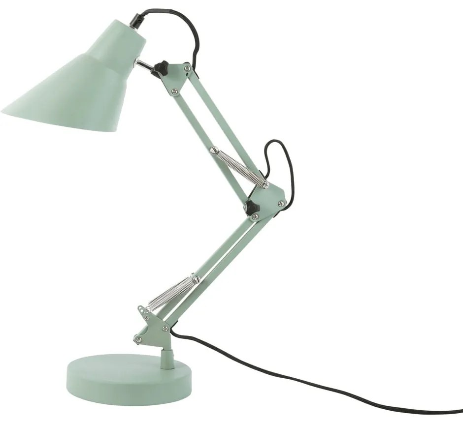 Zelená železná stolní lampa Leitmotiv Fit