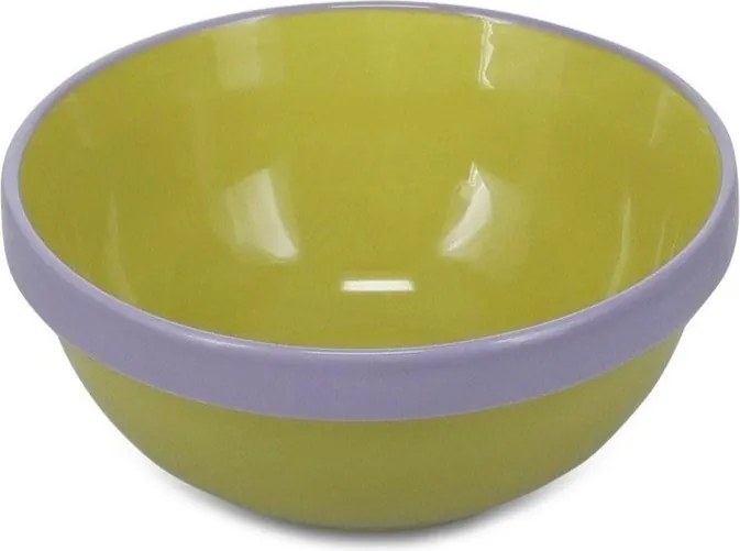 Zelená/fialová miska z kameniny 710 ml Duo – ONA