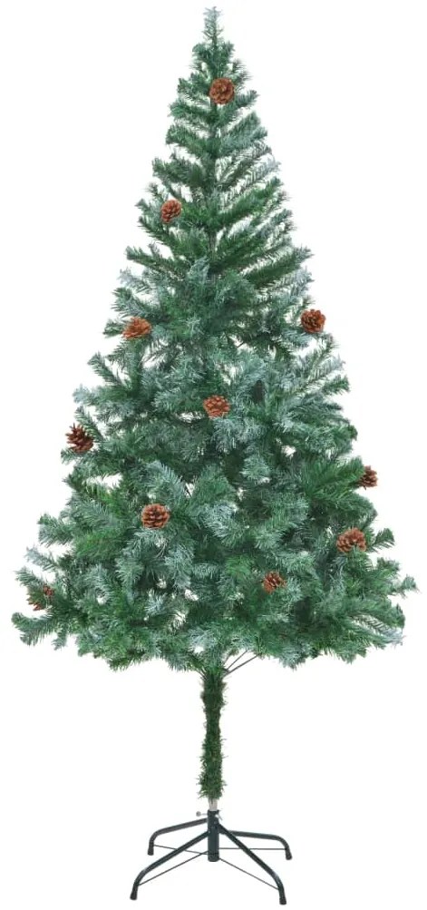 60178 vidaXL Umělý vánoční stromek se šiškami 180 cm