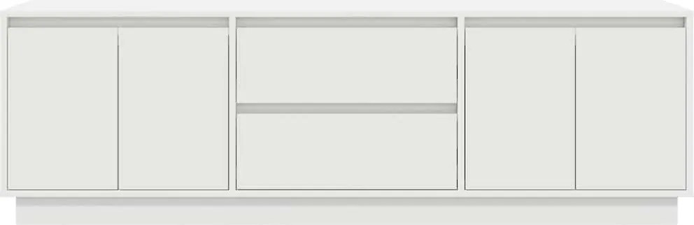 TV skříňka s LED osvětlením bílá 160,5x41x50 cm 3328426