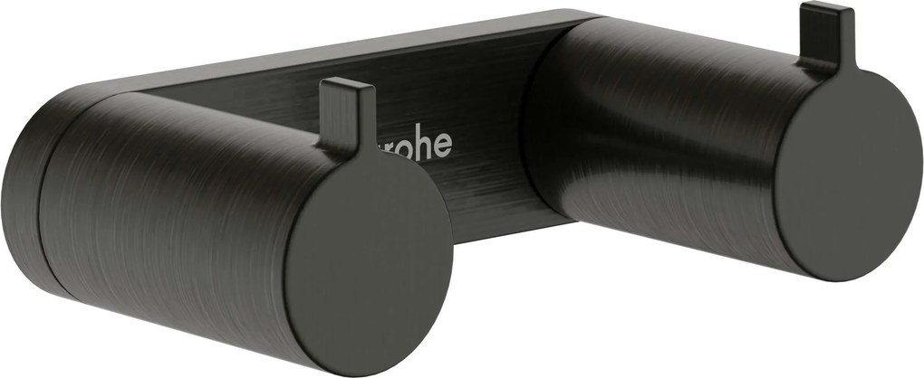 Hansgrohe AddStoris S - Dvojháček, kartáčovaný černý chrom 41785340