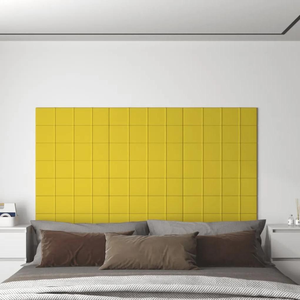 vidaXL Nástěnné panely 12 ks 60 x 15 cm textil 1,08 m² [344056] Barva: Tmavě zelená