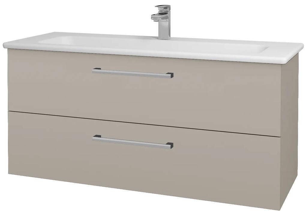 Dřevojas Koupelnová skříň GIO SZZ2 120 Varianta: N01 Bílá lesk / Úchytka T01 / IND Individual