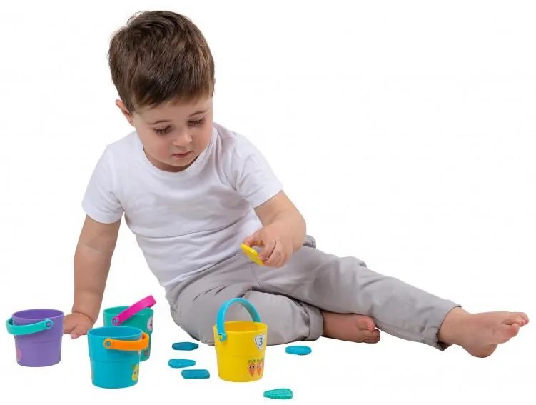 Playgro Počítání s barevnými skládacími kyblíčky