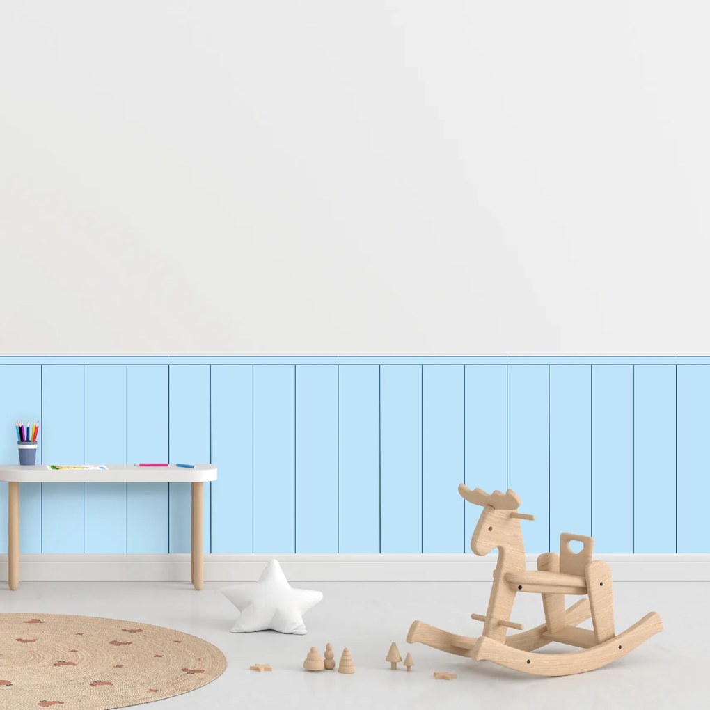 PIPPER. Textilní samolepící tapeta - Obdélník - Námořnická modrá barva Barva: Bledá, Velikost: 60cm
