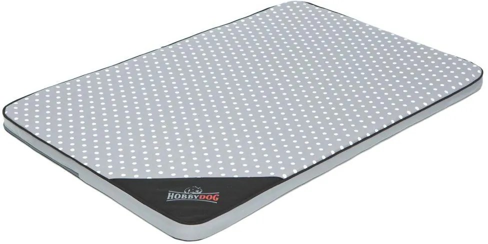 Matrace pro psa Light - šedá puntík Velikost: L - 100 x 67 x 3,5 cm