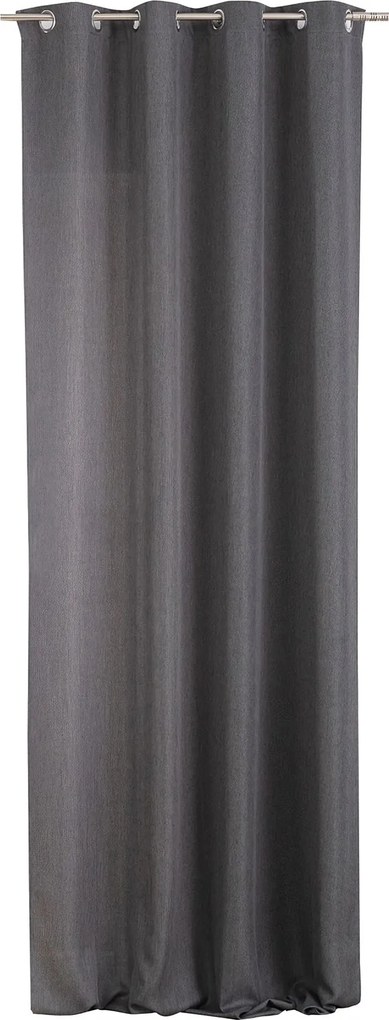 Hotový závěs BASIC na kroužcích 140x280cm tmavě šedý