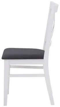 Bílá jídelní židle křížová ZAYDEN