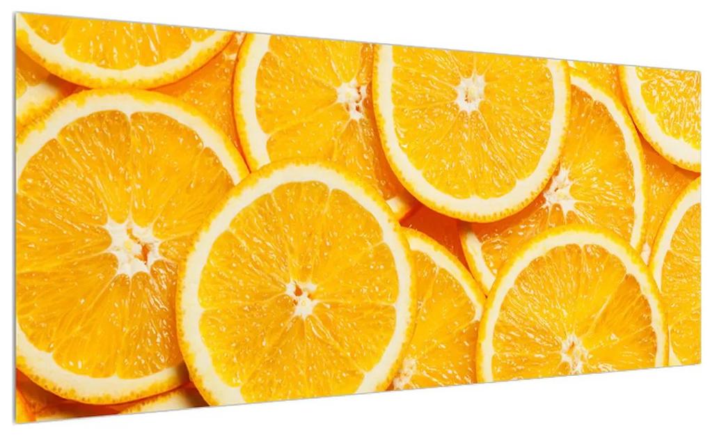 Obraz šťavnatých pomerančů (100x40 cm)
