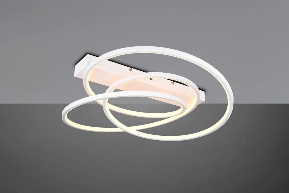 Bílé LED stmívatelné stropní svítidlo 49x64 cm Darvin – Trio