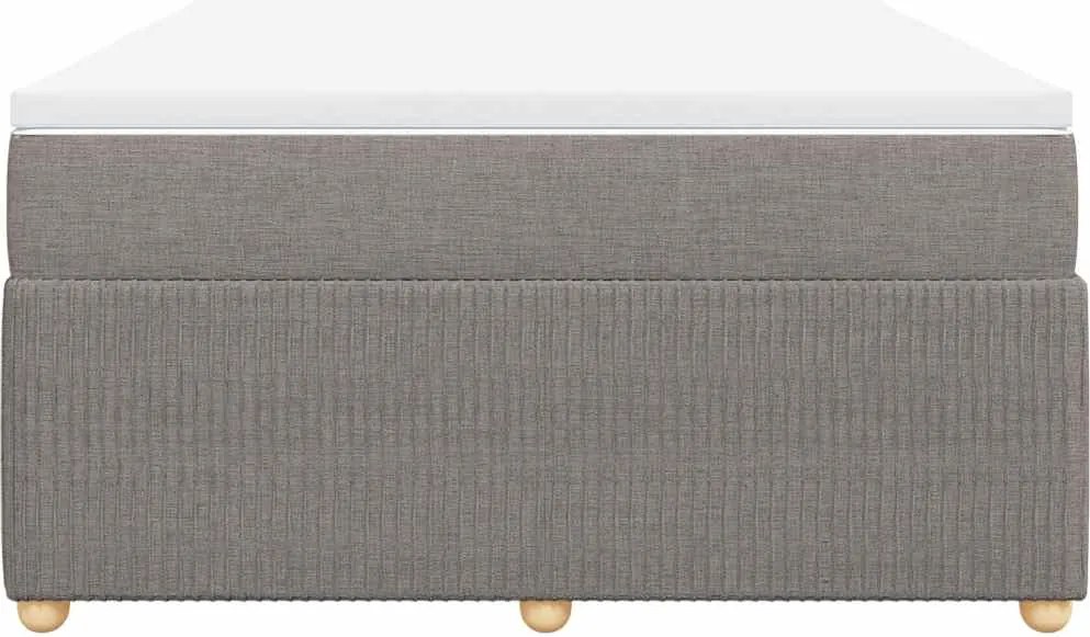 Box spring postel s matrací taupe 140x200 cm textil 3285578