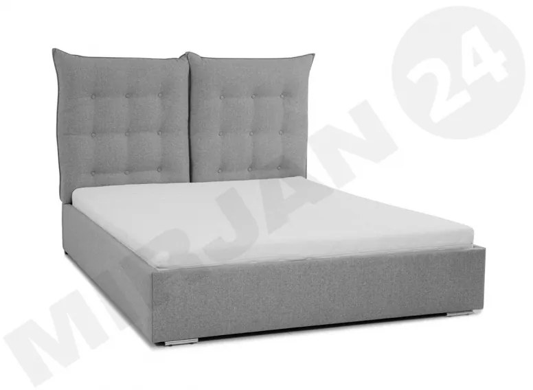 Čalouněná postel Simon, Rozměr postele: 140 x 200 cm, Potah:: Baku 2901, Další možnosti: s kovovým roštem (úložným prostorem)