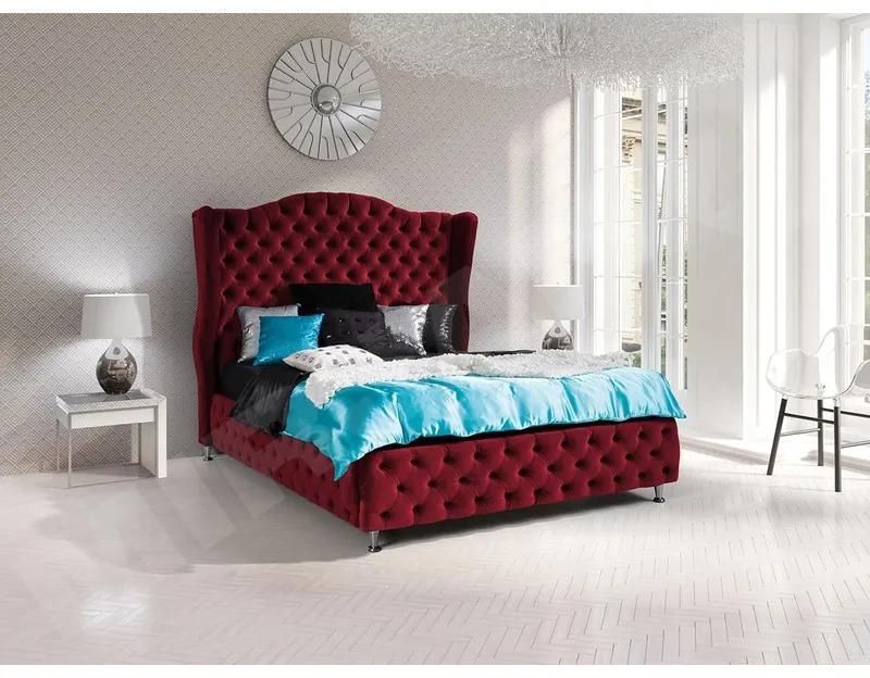 Čalouněná postel Raban, Rozměr postele: 180 x 200 cm, Potah:: Primo 8803