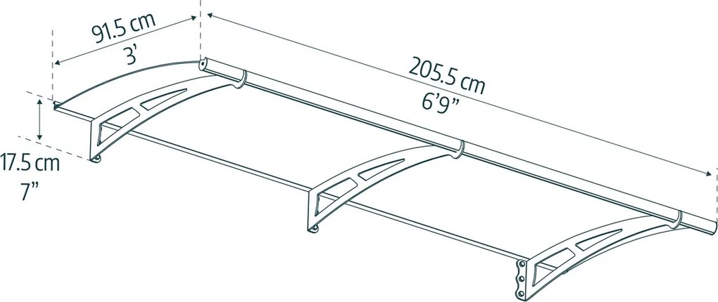 Palram Aquila 2050 vchodová stříška