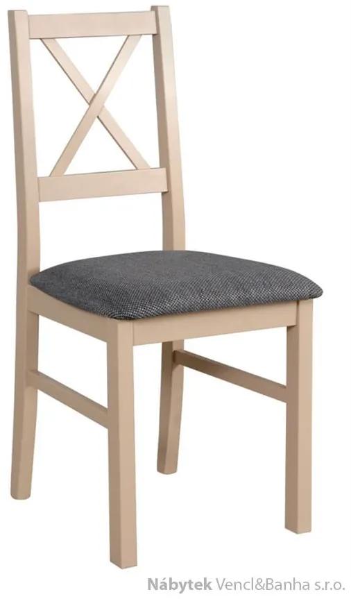 dřevěná čalouněná jídelní židle z masivu Nilo 10 drewmi