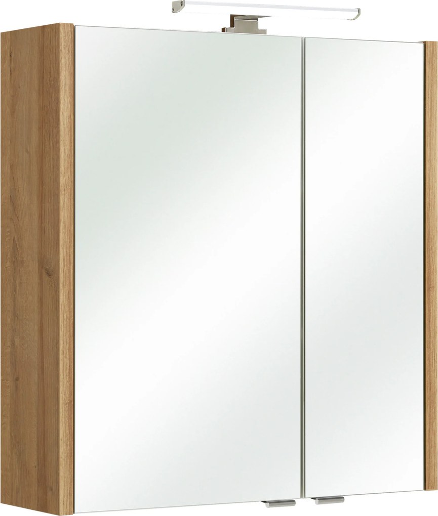 XXXLutz ZRCADLOVÁ SKŘÍŇKA, barvy dubu, 62/70/20 cm Xora - Zrcadlové skříňky - 001977025203