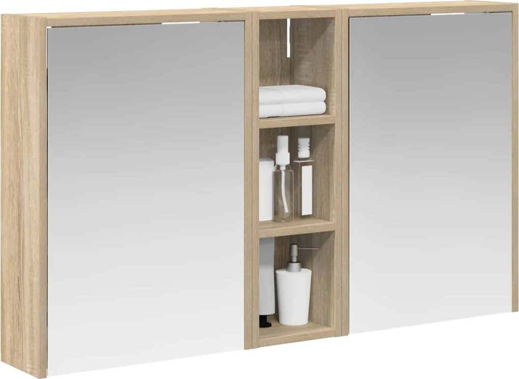 Sada koupelnových skříněk 3 ks 106 x 16 x 62,5 cm 3403794