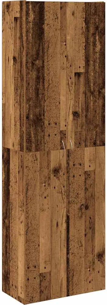 Skříň old wood 60 x 32 x 190 cm kompozitní dřevo 3318714