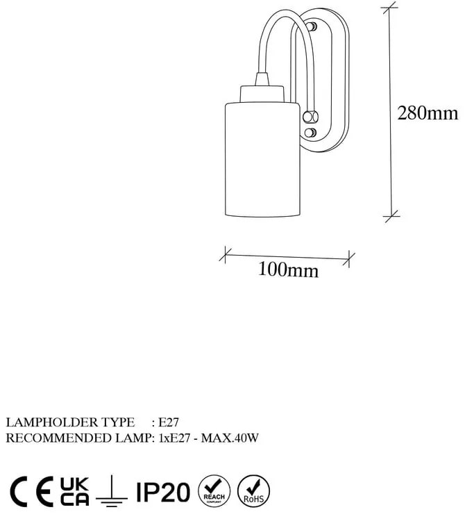 Bílé/ve zlaté barvě nástěnné svítidlo ø 10 cm Hemikilo – Opviq lights