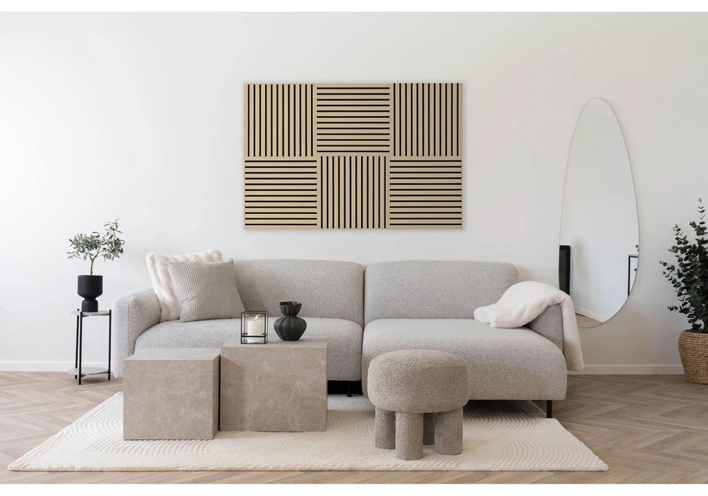 House Nordic Akustický panel VENEER 52x52 cm světlý 5550015