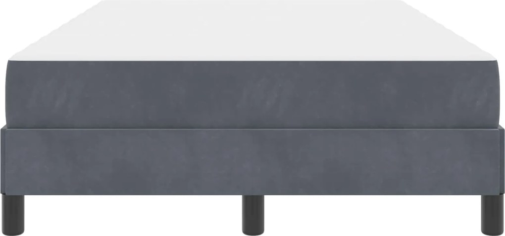 Postel s boxspringem s matrací Tmavě šedá 120 x 200 cm textil 3398684