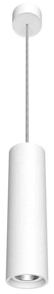 LED závěsné svítidlo Fuzzy Ø8cm 15W 830 bílá povrchová stříška