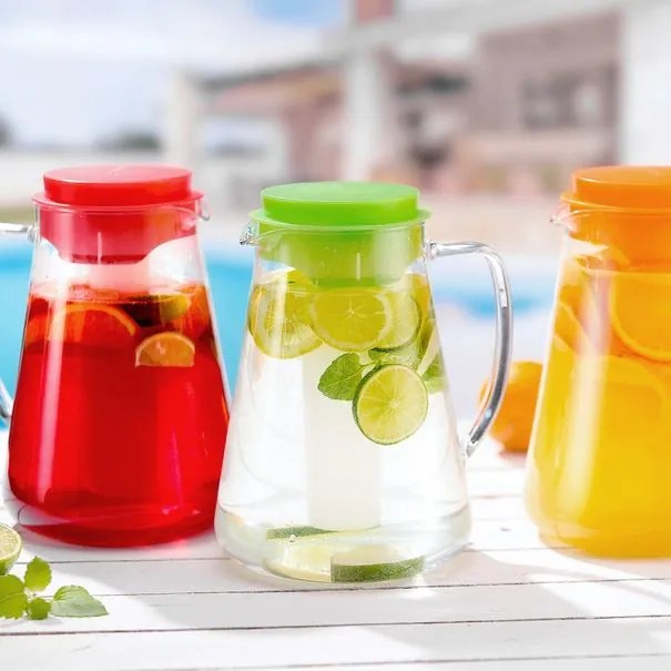 TESCOMA Džbán TEO 2,5 l, s vyluhováním a chlazením, červená