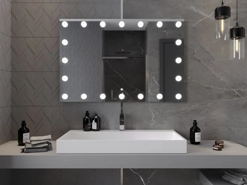 Mexen Dona osvětlené koupelnové zrcadlo 120 x 80 cm, LED 6000K, anti-pára - 9818-120-080-611-00