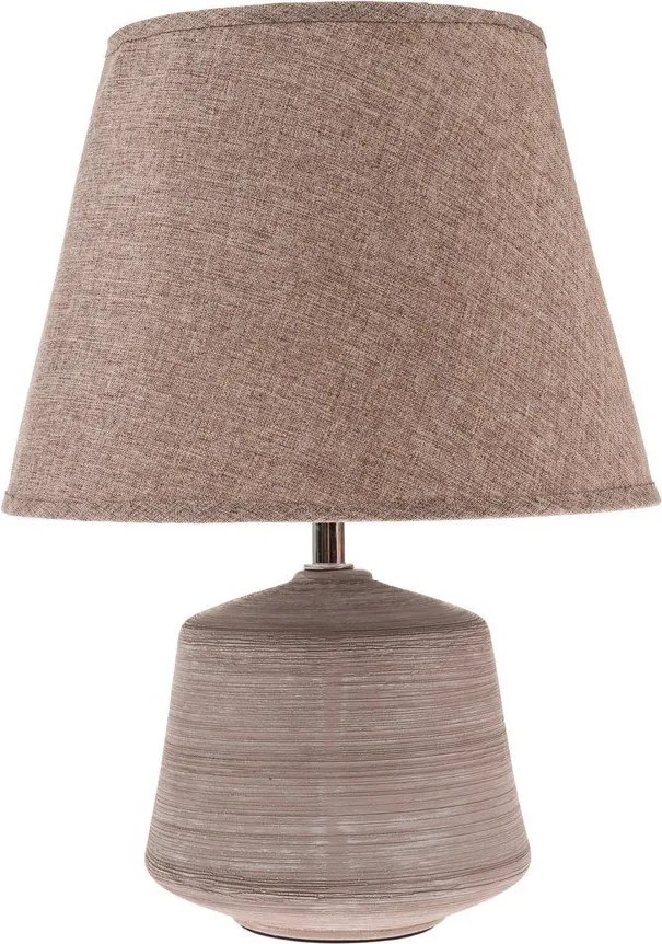 Béžová/světle hnědá keramická stolní lampa s textilním stínidlem (výška 33 cm) Filia – Dakls