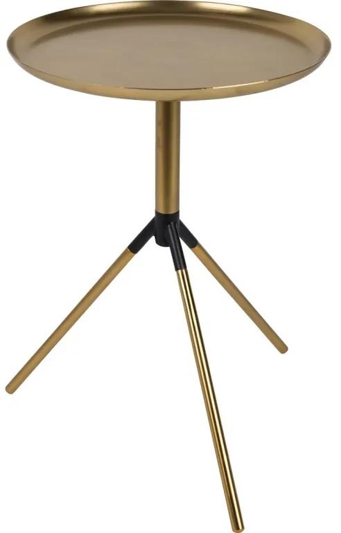 Odkládací stolek WLL FRAAN Ø 31 cm, mosaz