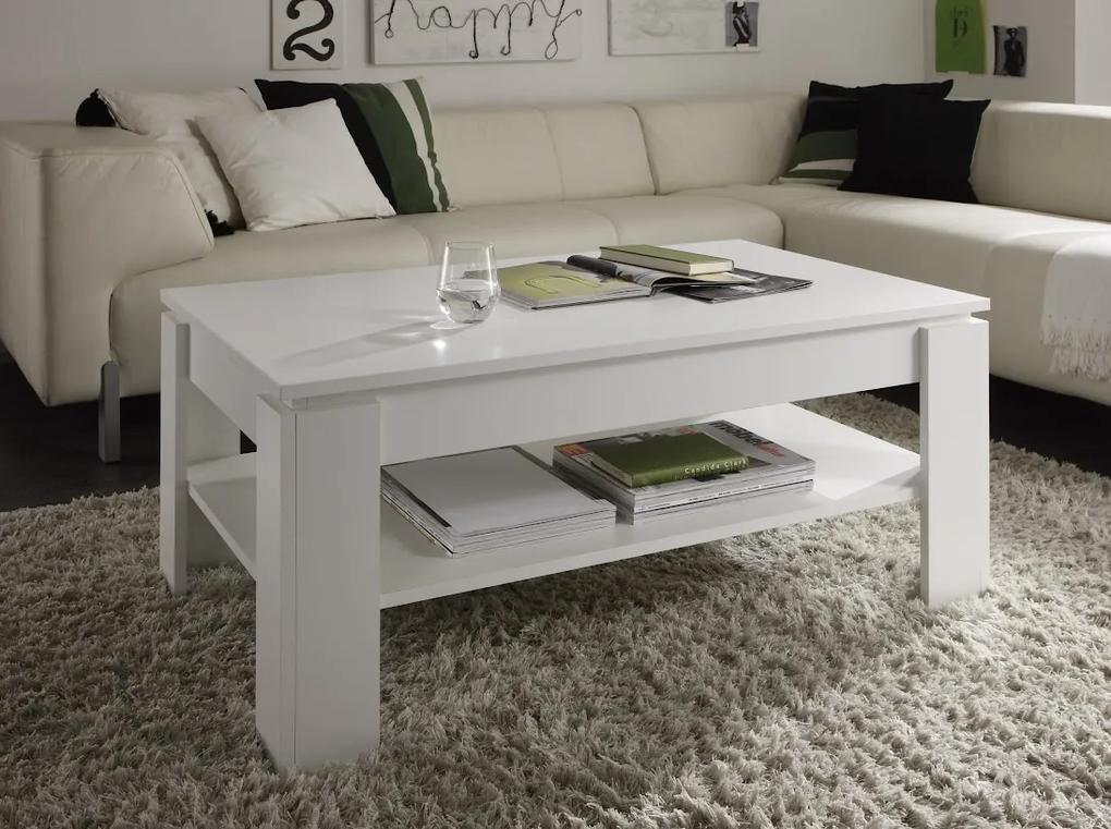 Konferenční stolek SIMPLE; bílý
