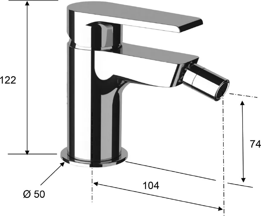 Sapho Kai KA03 bidetová baterie stojánková páková