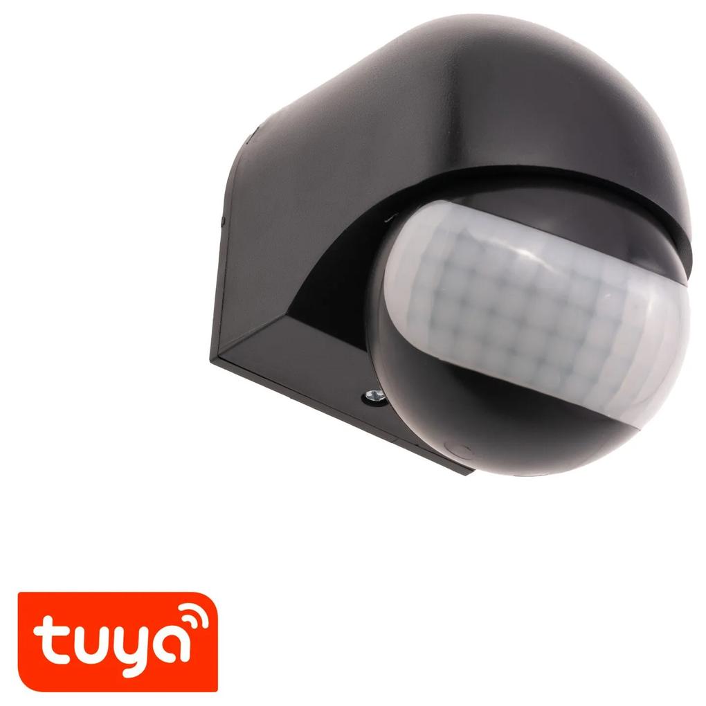 T-LED SMART PIR pohybové čidlo Tuya IS8 IP44 Černá